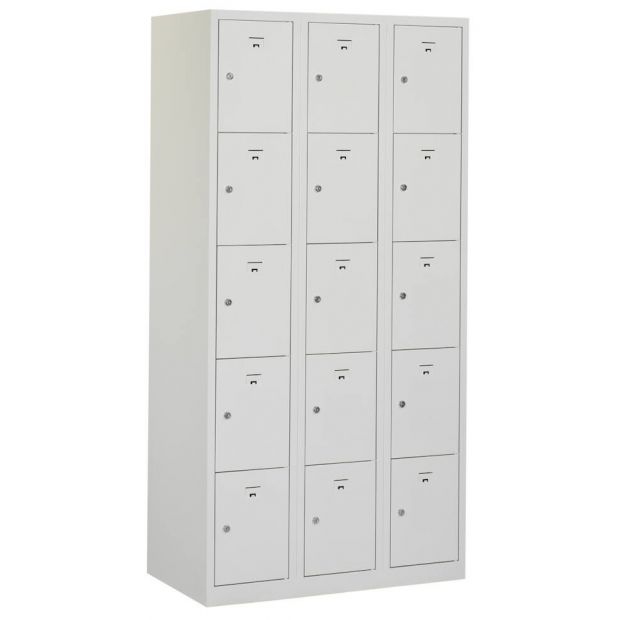 Lockerkast met 15 deuren Premium | Drie kolommen | K4ALL